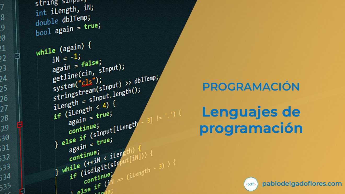 Lenguajes de programación » Pablo Delgado Flores